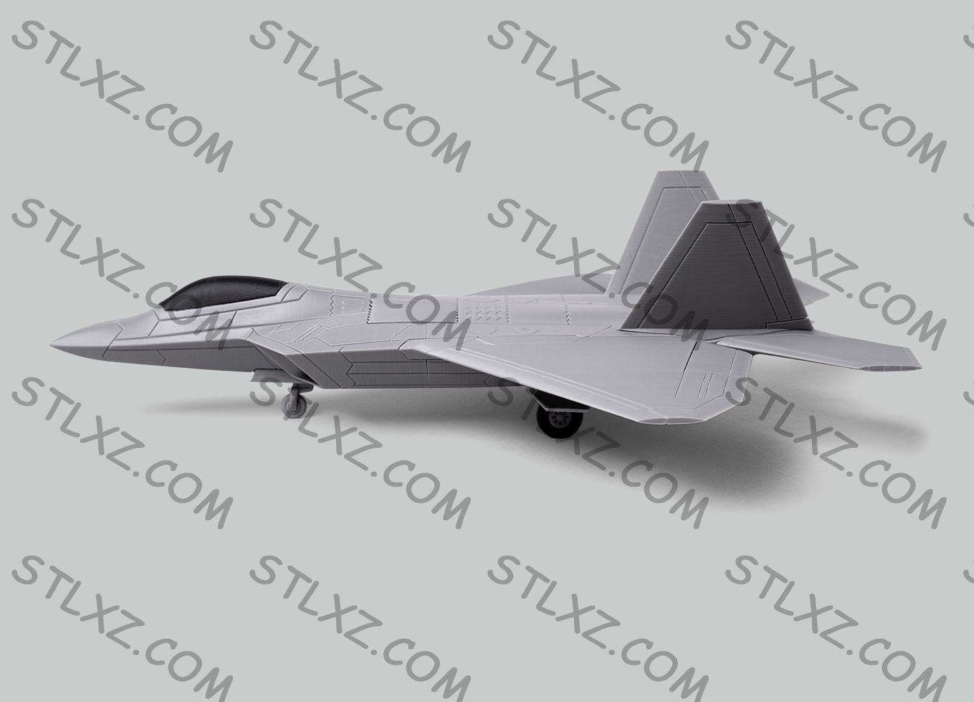 fab365 F-22 F22猛禽-STL下载网_3D打印模型网_3D模型库_3D打印模型素材
