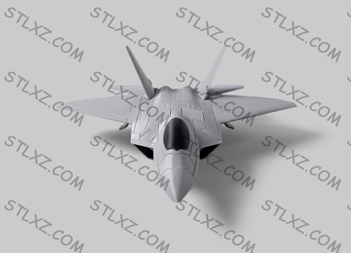 fab365 F-22 F22猛禽-STL下载网_3D打印模型网_3D模型库_3D打印模型素材