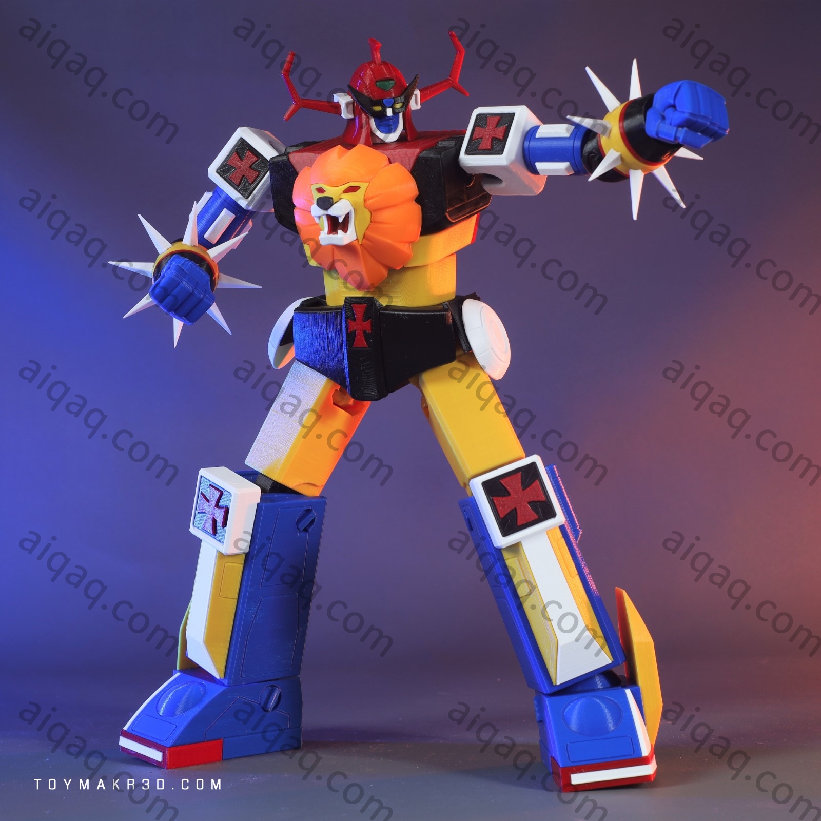 未来合体机器人 宇宙大帝 金毛狮王 toymakr3d-STL下载网_3D打印模型网_3D模型库_3D打印模型素材